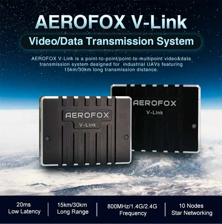 AEROFOX V-Link Long-Range Video/Data Transmission System – AeroFox